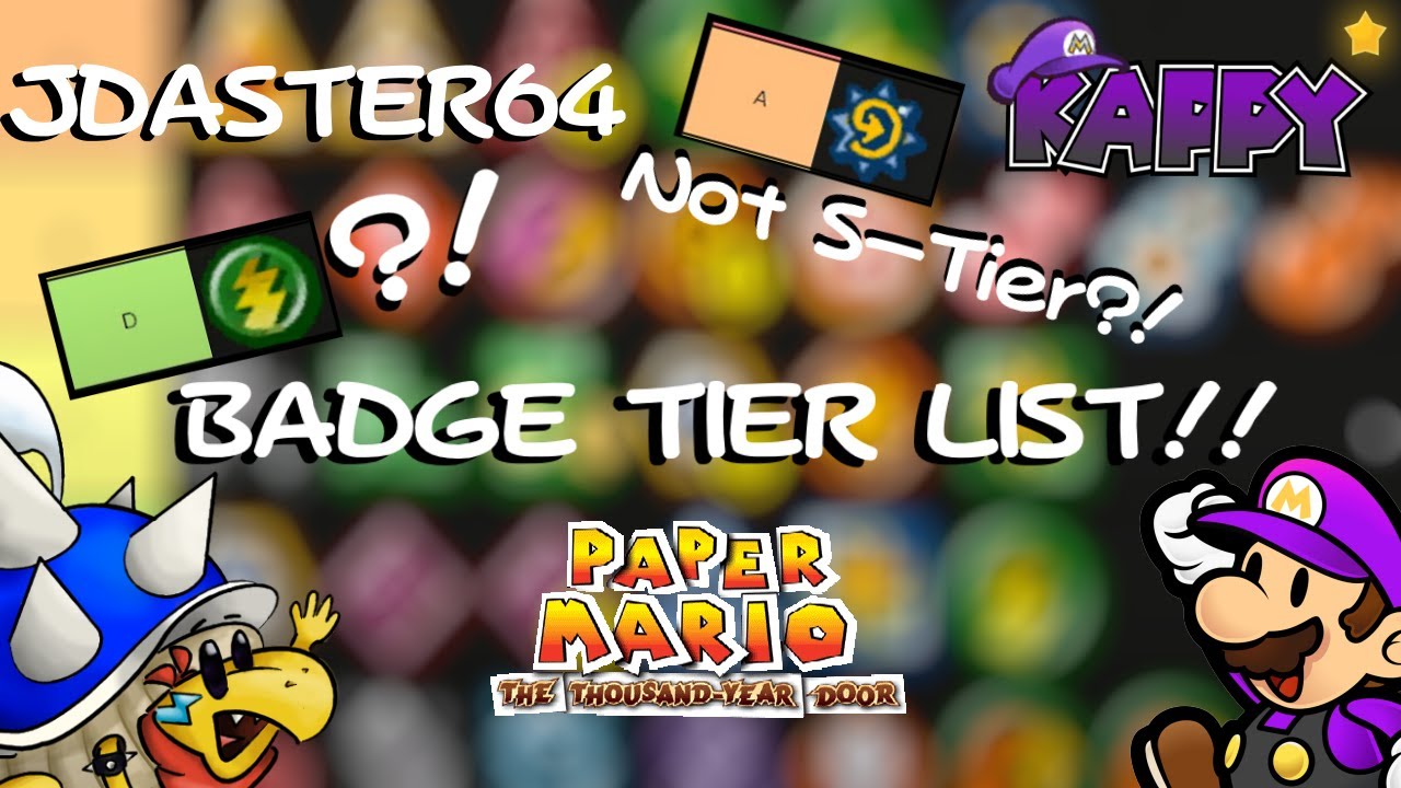RANKING ALL BADGES IN PAPER MARIO TTYD WITH jdaster64 2021 Tier ranking-all-badges-in-paper-mario-ttyd-with-jdaster64-2021-tier