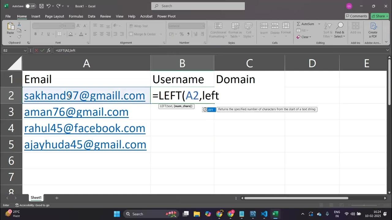 Excel Shorts Formula 📃 - YouTube