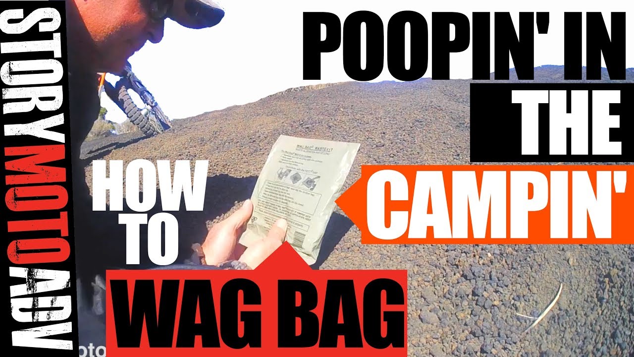 ADV RIDERS MOTO CAMPING~ Pooping Outdoors Go Wag Bag | Heres How - YouTube