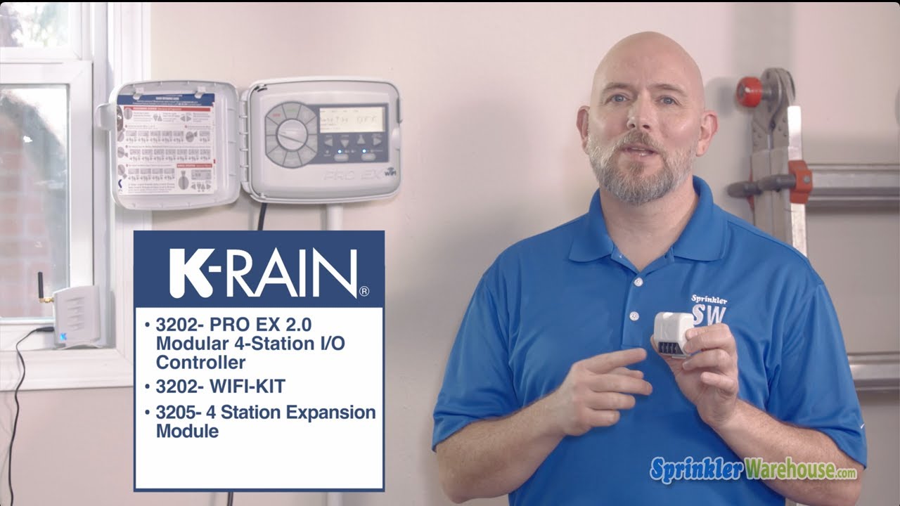 K-Rain EX Pro 2.0 Modular 4 Station I/O Controller - YouTube