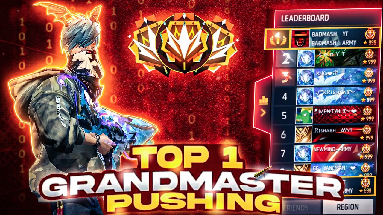 PUSH TO TOP 1 GRANDMASTER - CS RANKED 😎👽 || FF LIVE GIVEAWAY || # ...