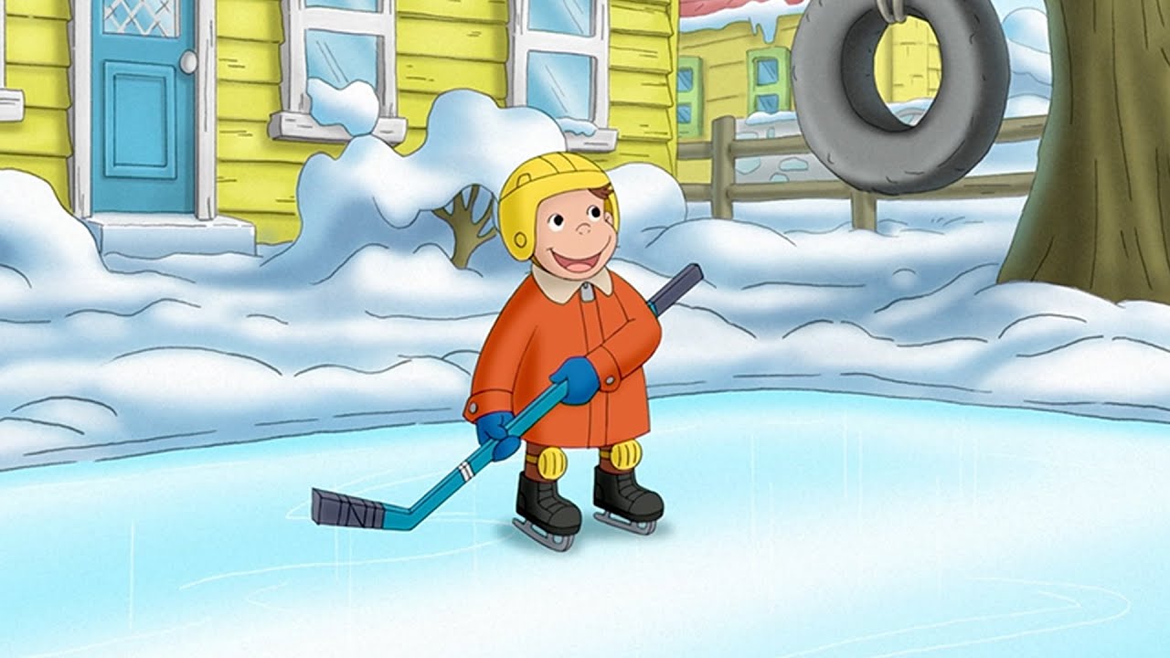 George constrói um rinque de gelo no quintal 🐵 George, o Curioso 🐵 ...