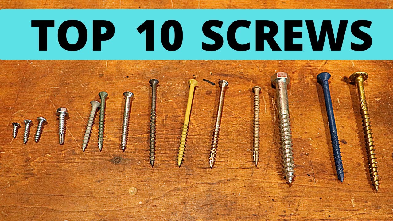 10 Essential Screws And How To Use Them YouTube