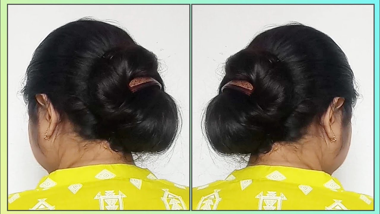 Easy lock pin hairstyle for girls / hairstyle for ladies / hair style ...