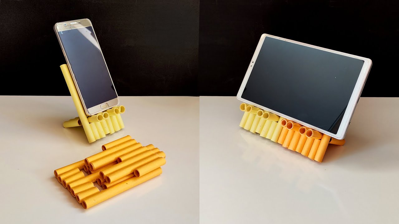 How to make a mobile stand?|| craft stand - YouTube