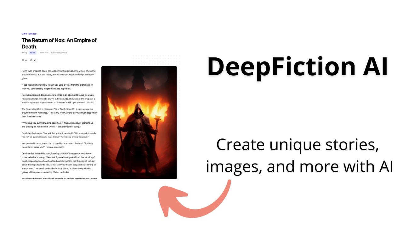Create Unique Stories and Images with DeepFiction AI | DeepFiction AI ...