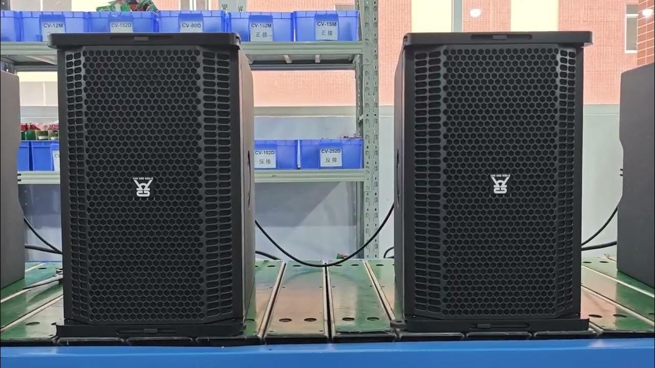 CVR Audio Self-powered line array - YouTube