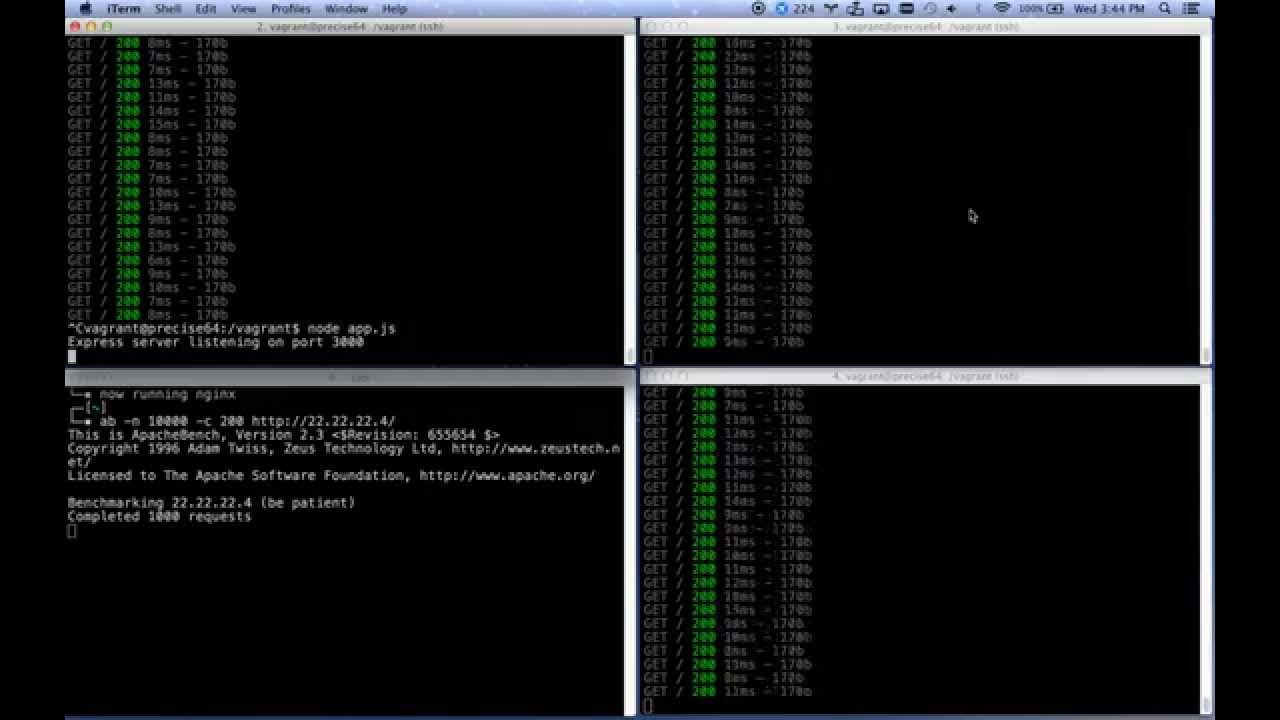 HAPROXY vs NGINX - 10,000 requests while killing servers - YouTube
