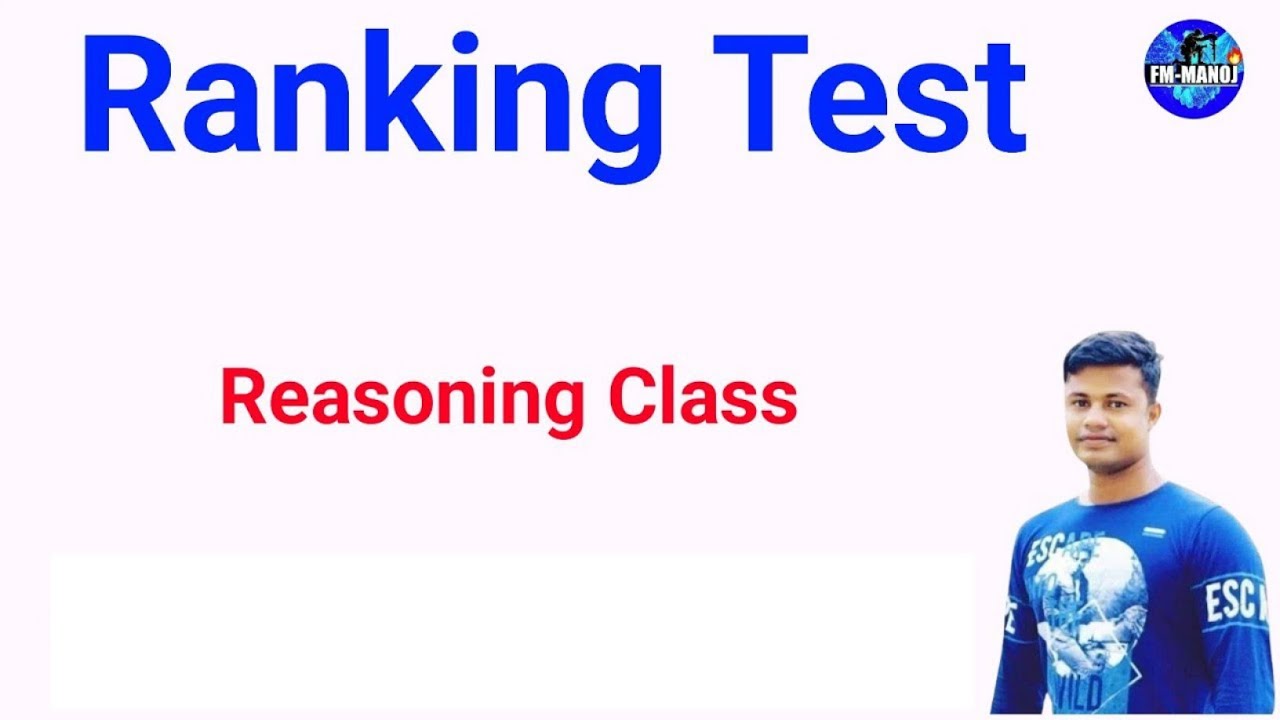 Reasoning Class 7 , Ranking Test (Part -2) | - YouTube