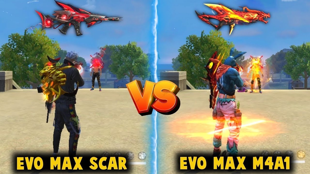 MAX M4A1- INFERNAL DRACO VS MAX SCAR- MEGALODON ALPHA DAMAGE ABILITY ...