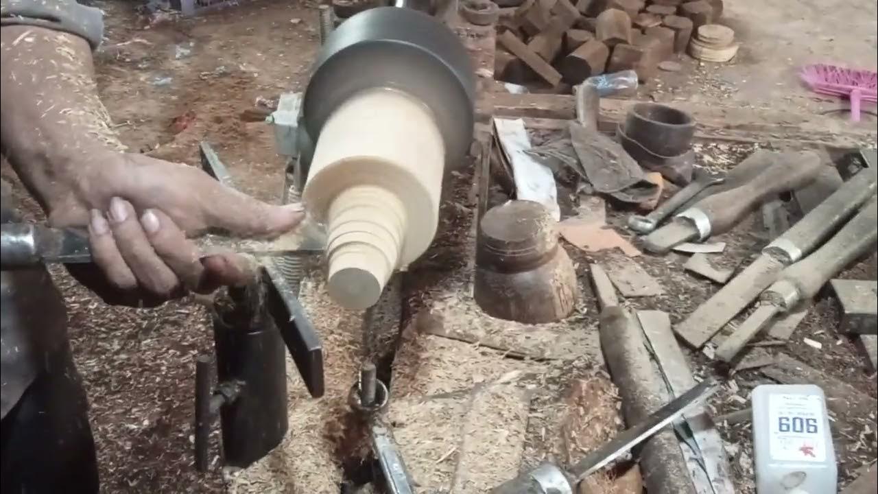 turning wood #woodworkin #carpentry #woodturner #woodturner #automobile #woodstyle - YouTube