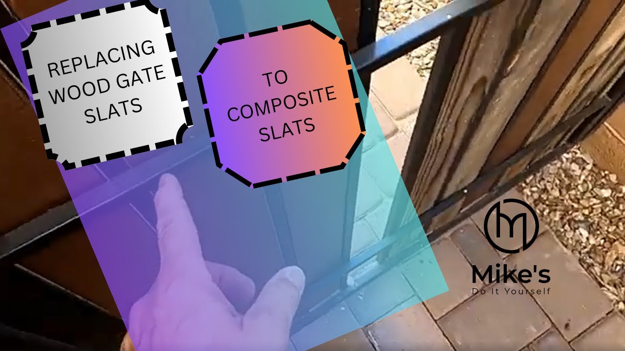 Replacing Wood Gate Slats for Composite - YouTube
