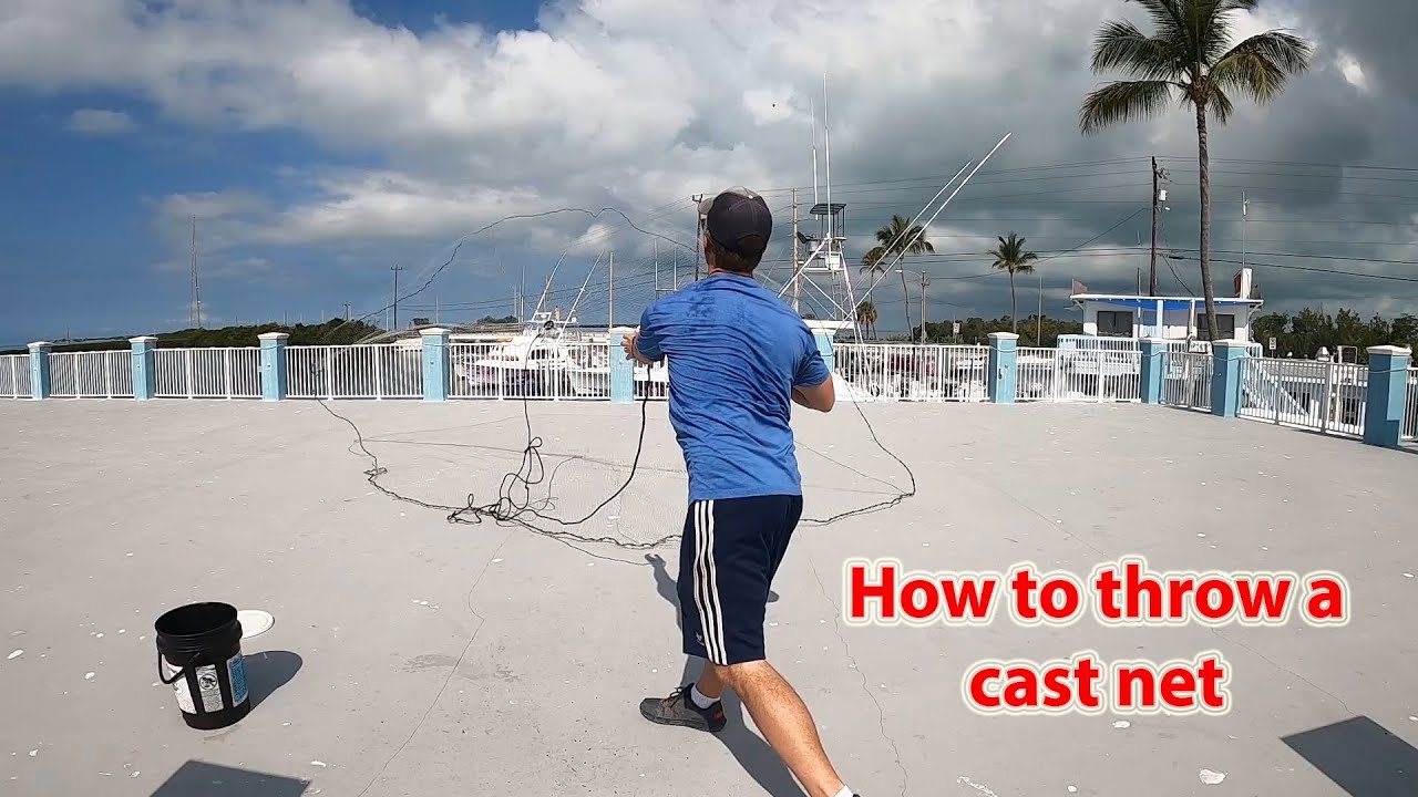 How to throw a cast net and stay dry, plus reload faster! - YouTube