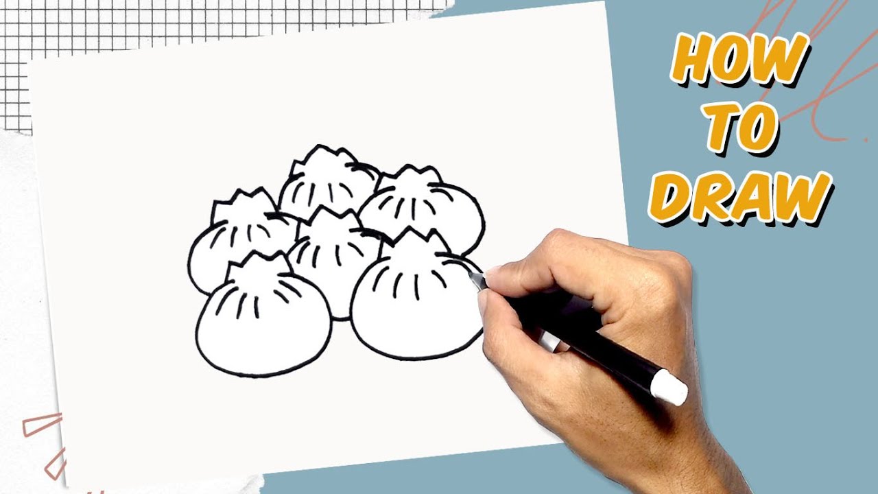 Chinese Dumplings Drawing