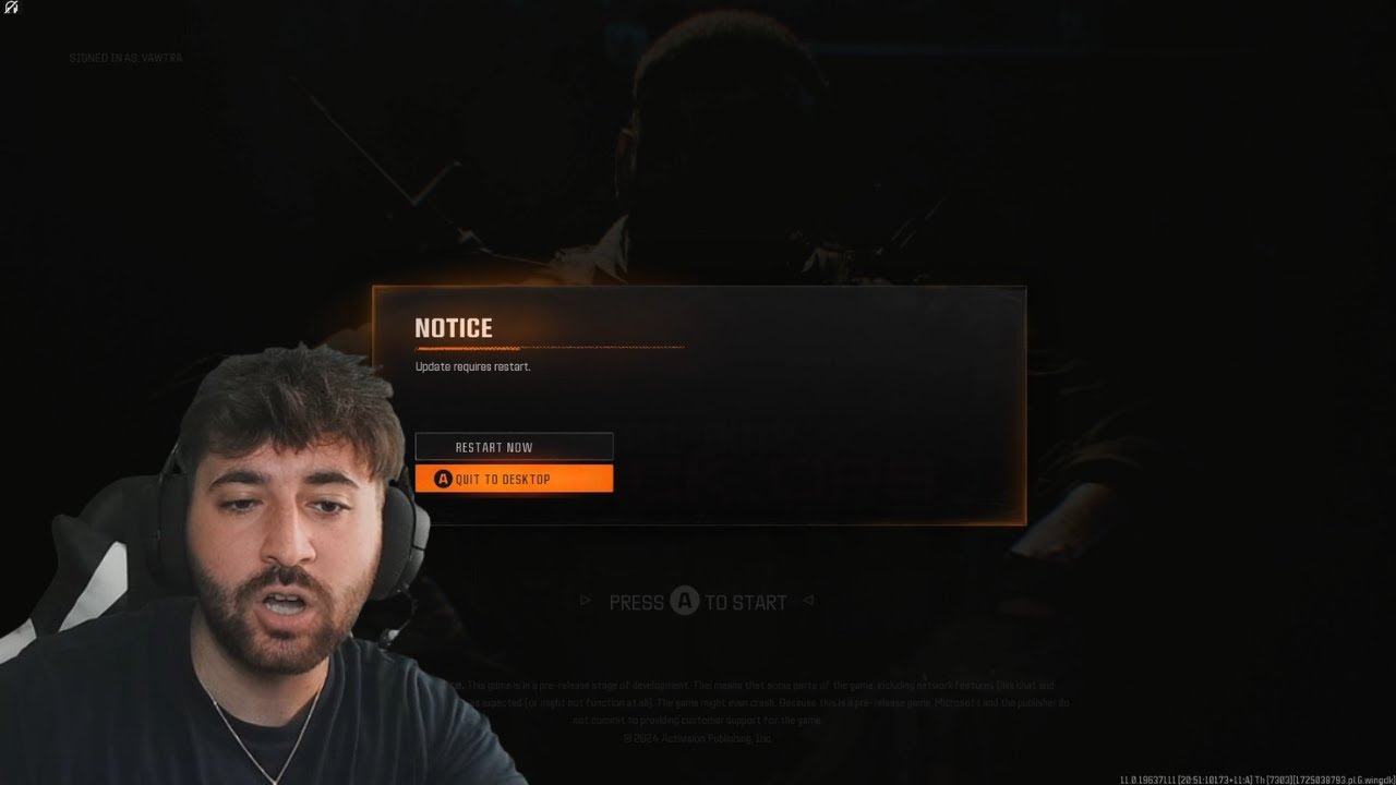 Call of Duty in 2024: Update Requires Restart - YouTube
