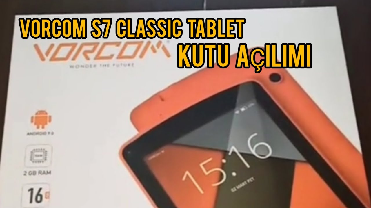 Vorcom S7 Classic Tablet Kutu Açılımı - YouTube