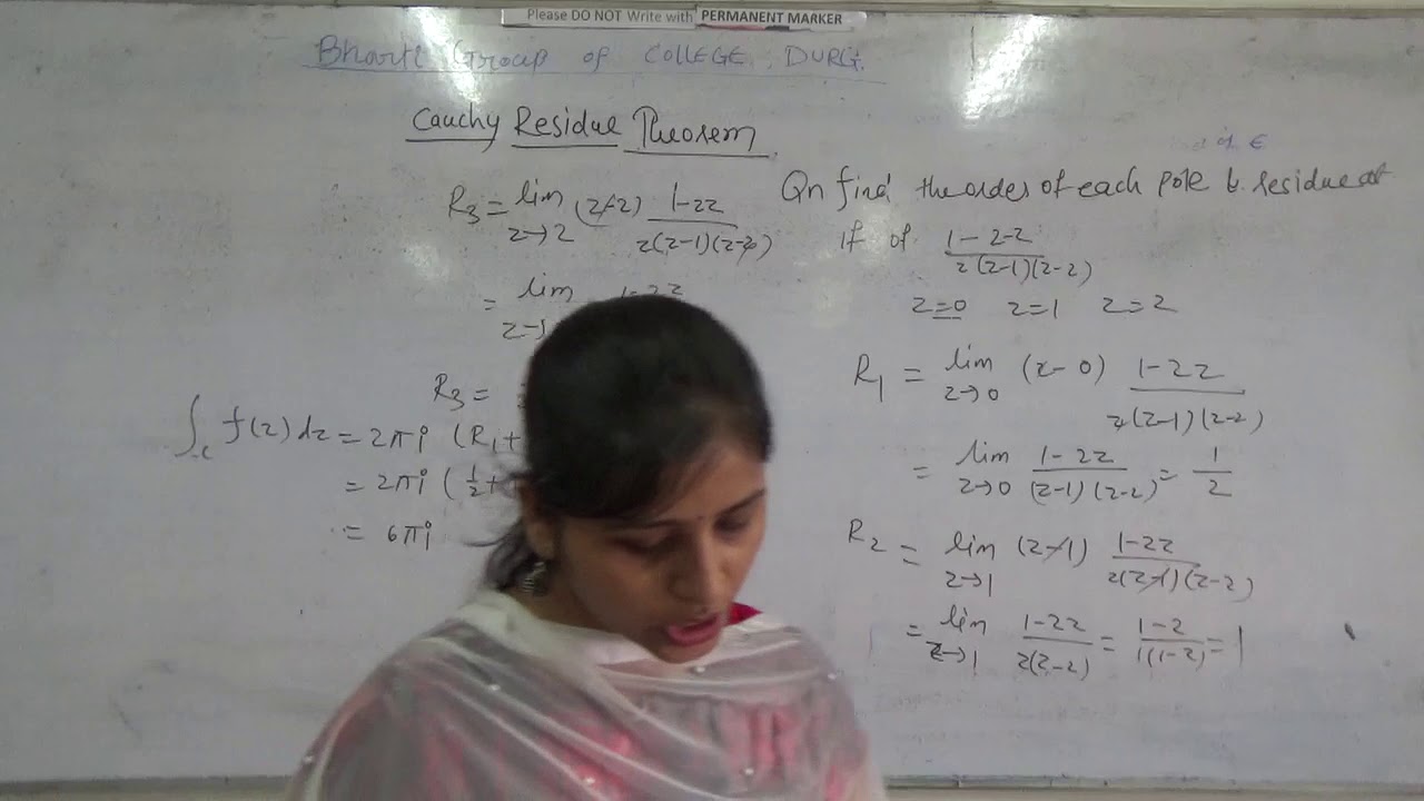 CAUCHY RESIDUE THEOREM BY MS TRIPTI RAJPUT - YouTube