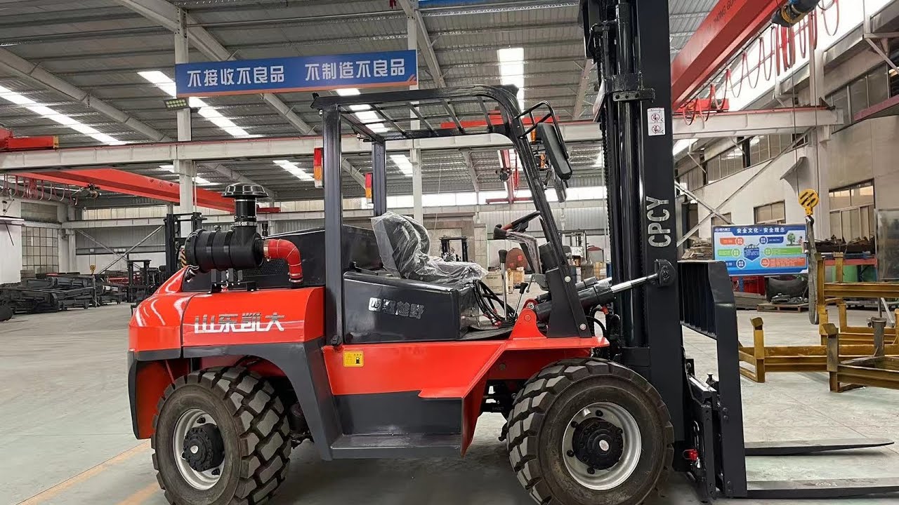 5000KG All Terrain Forklift Specification|CPCY50|4x4|China|five tons ...
