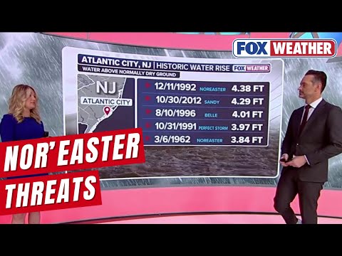 Powerful Nor'easter Charging Up Off East Coast