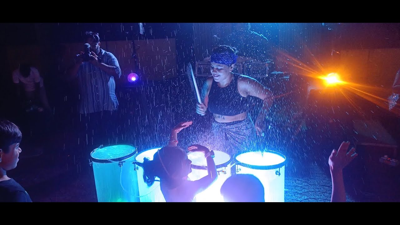 Rhythms of Nature: The Water Drummer's Mesmerizing Performance - YouTube