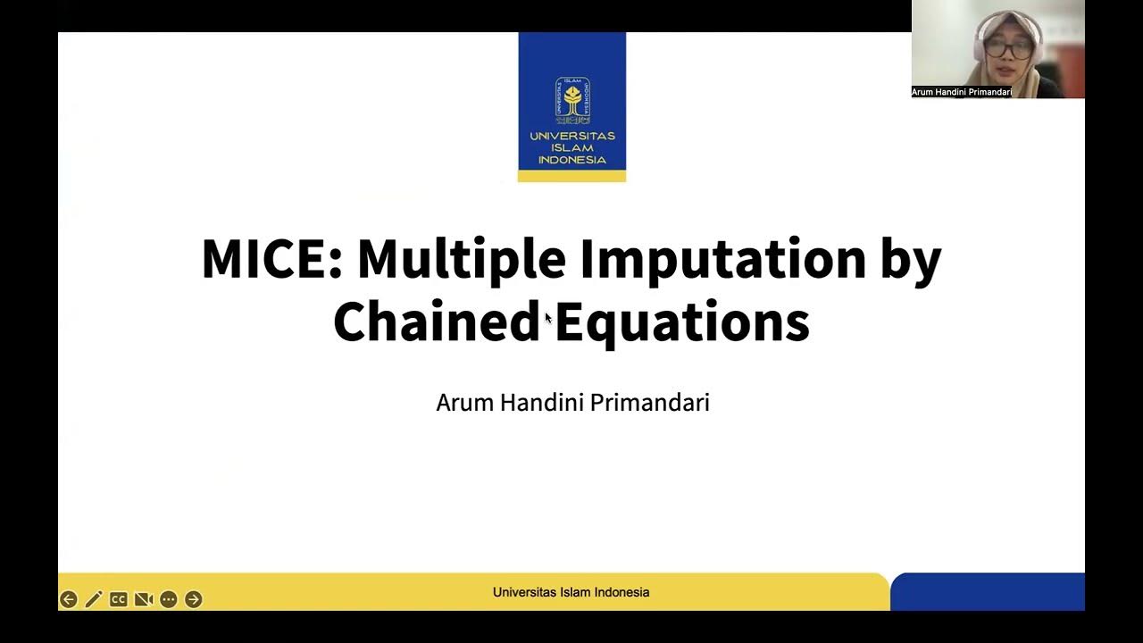 [Not Edited] Multiple Imputation by Chained Equation (MICE) - YouTube