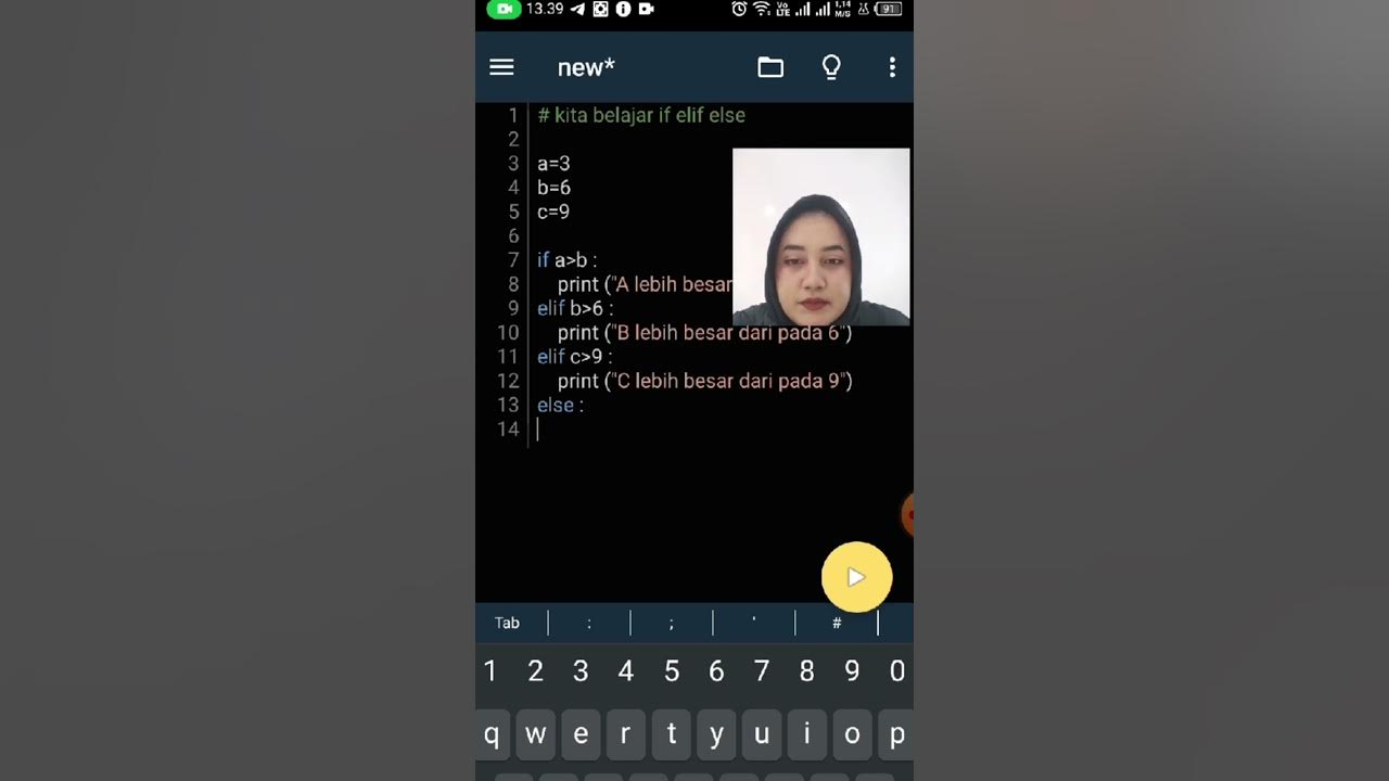 tugas kuliah phyton dasar #4_if_elif_else - YouTube