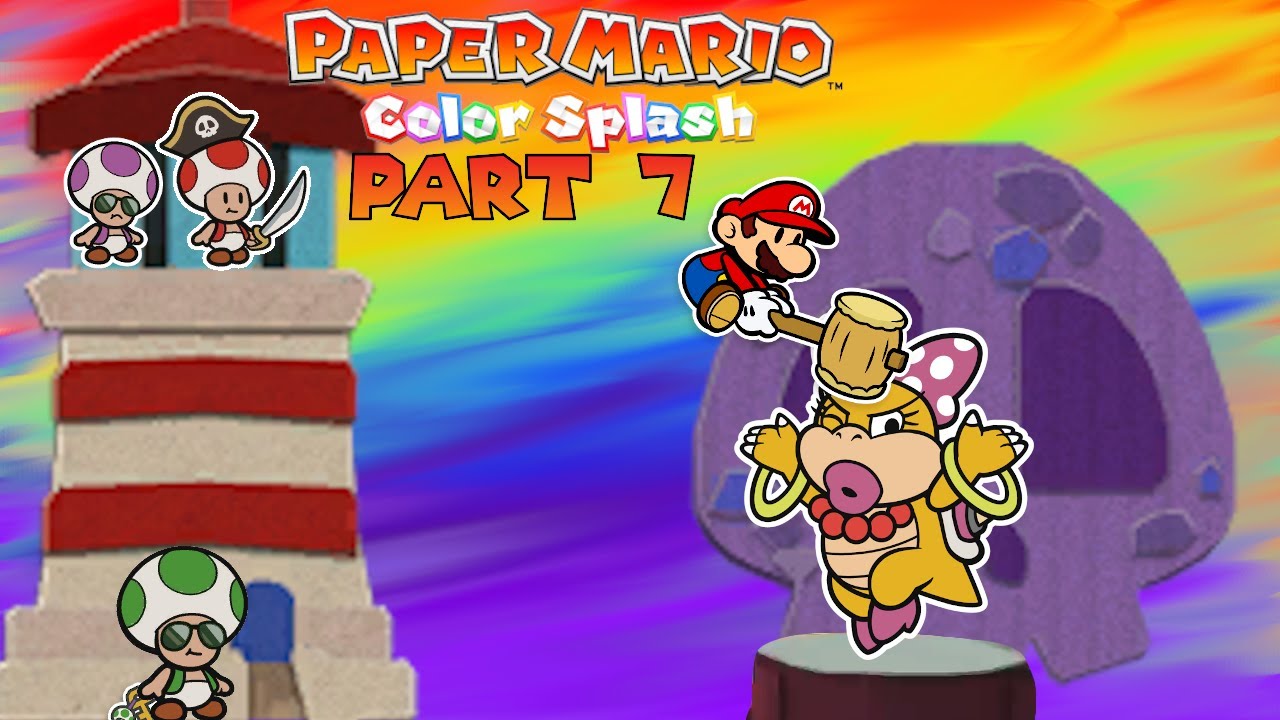 Paper Mario: Color Splash - Part 7 - Wendy gave me a ring! - YouTube