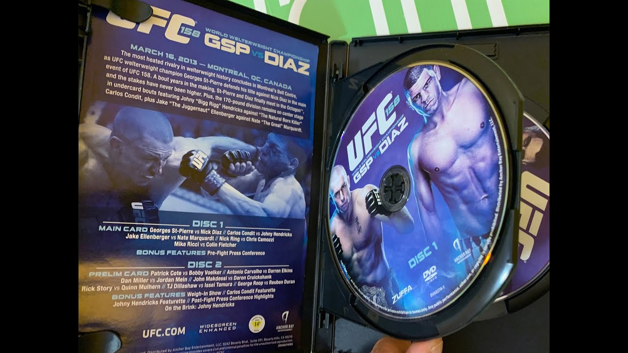 UFC 158 World Welterweight Championship GSP vs DIAZ 2-Disc DVD Set ...