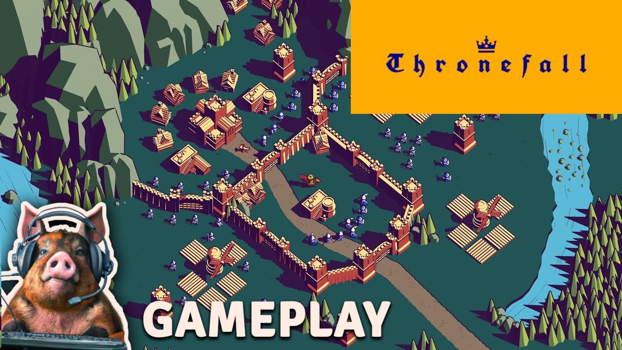 Minimalistyczny RTS Base Builder Horde Survival - Thronefall Gameplay ...