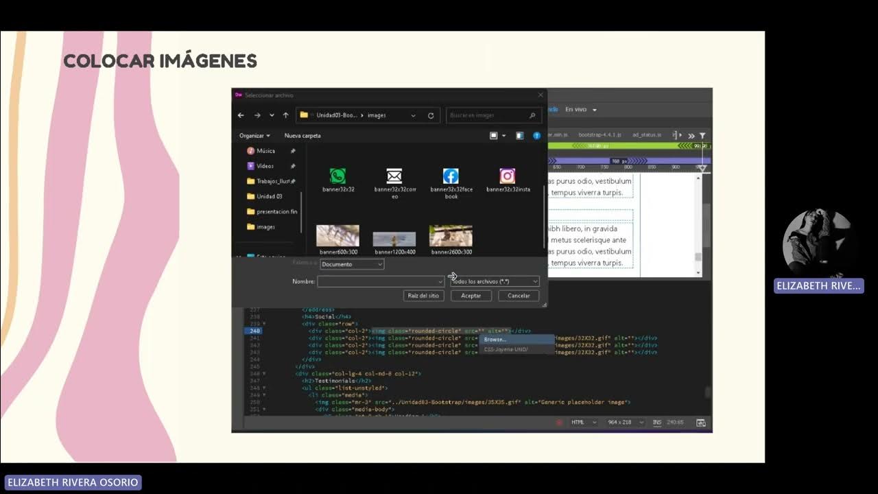 Edición en plantilla de Bootstrap - Dreamweaver - YouTube
