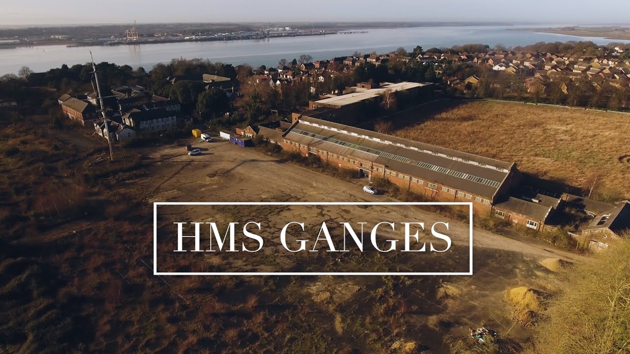 HMS Ganges - Aerial Footage - YouTube