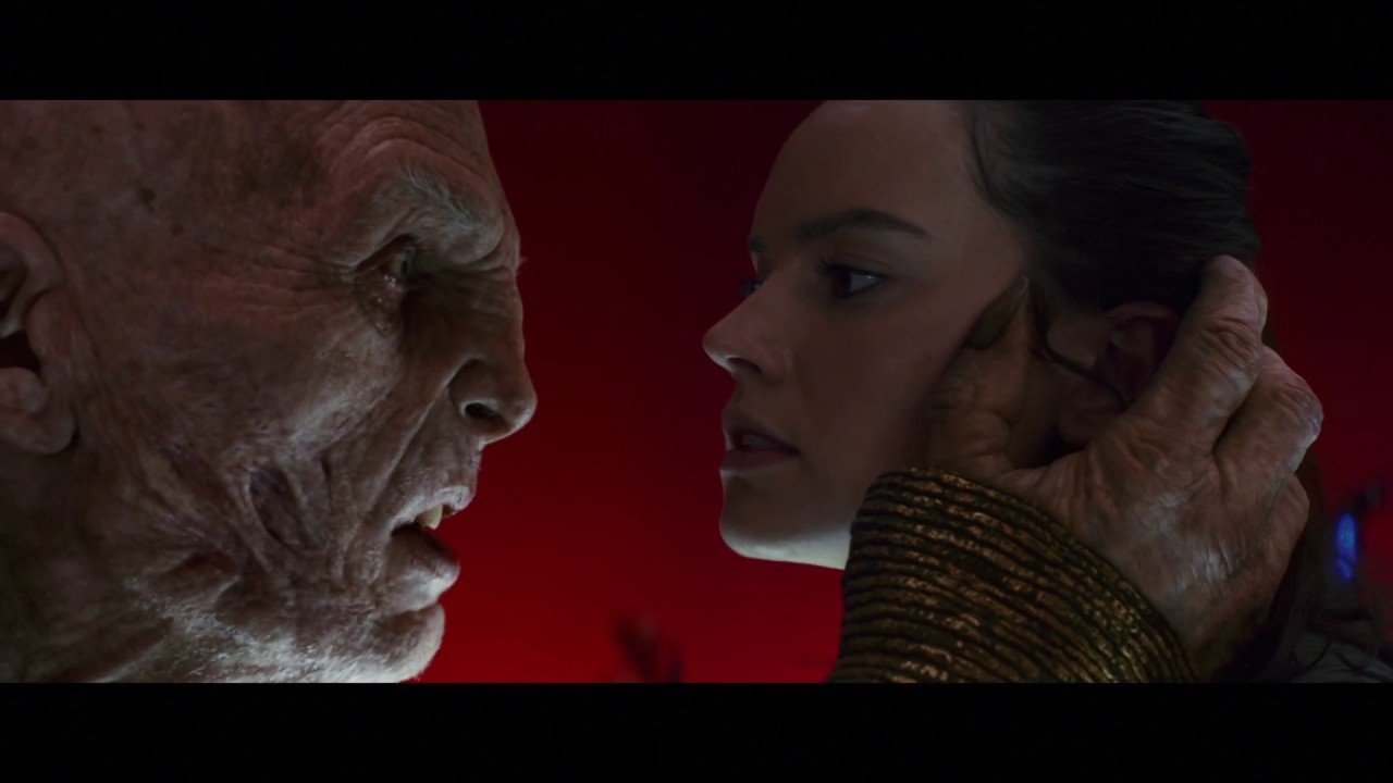 Star Wars The Last Jedi Supreme Leader Snoke Tortures Rey 4K - YouTube
