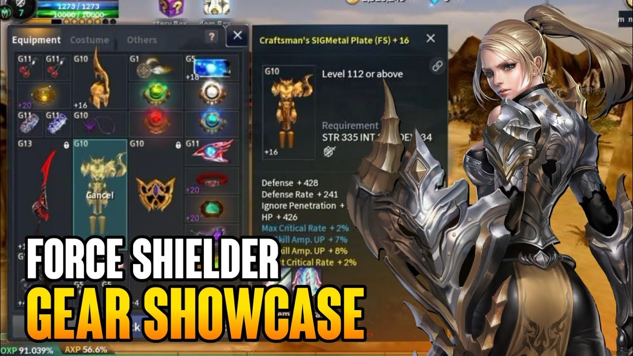 FORCE SHIELDER GEAR SHOWCASE F2P BUILD IN CABAL MOBILE PH - 2 MONTHS ...