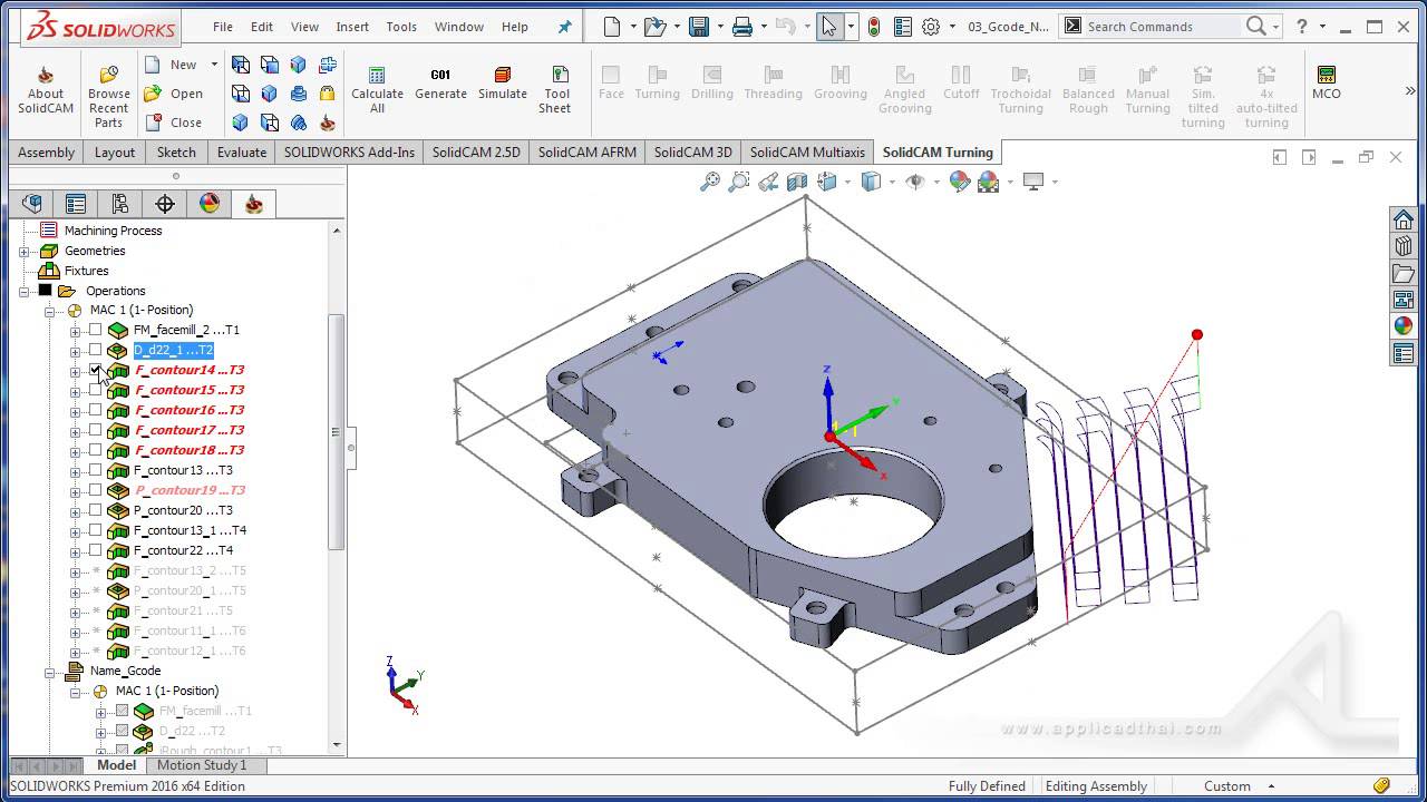 SOLIDCAM 2016 โปรแกรมโซลิดแคม What's New 2016 #3 - YouTube