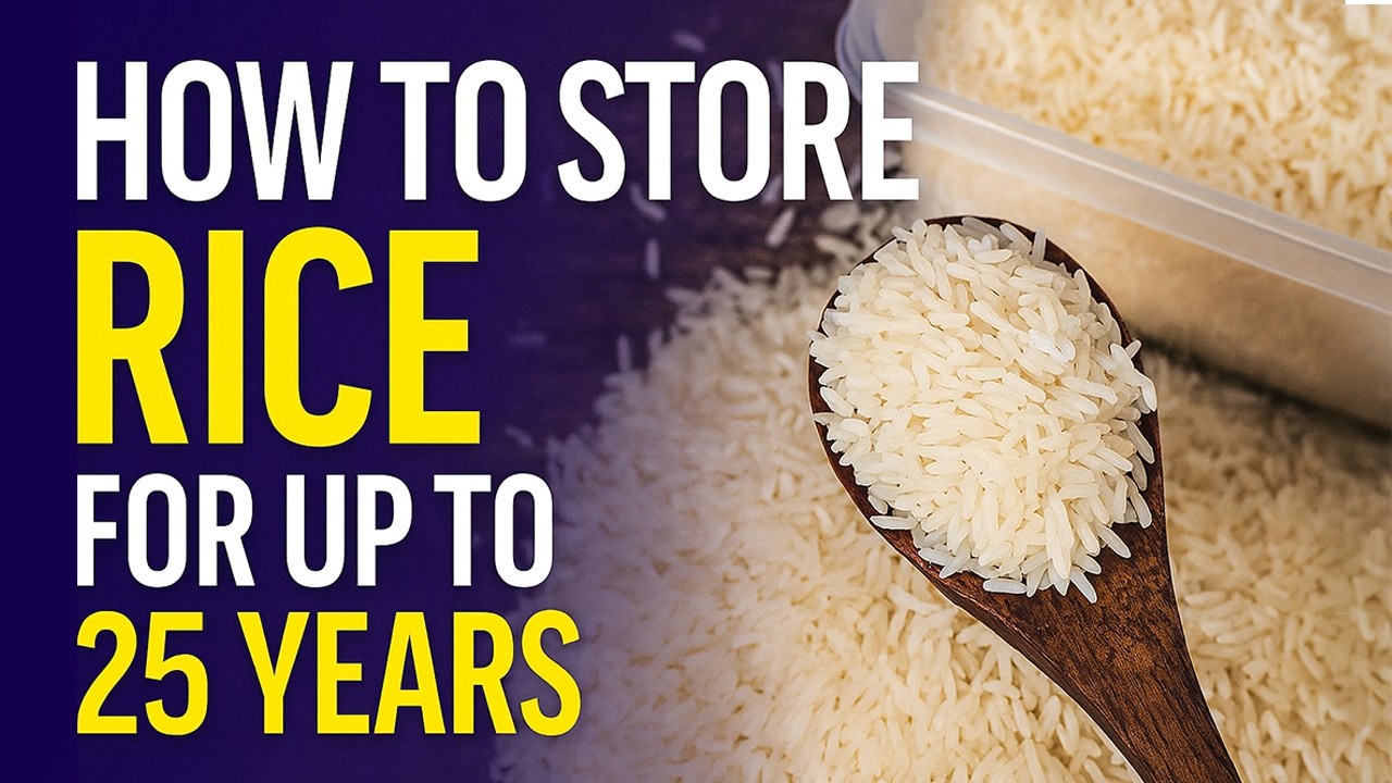 How To Store Rice Long Term - YouTube