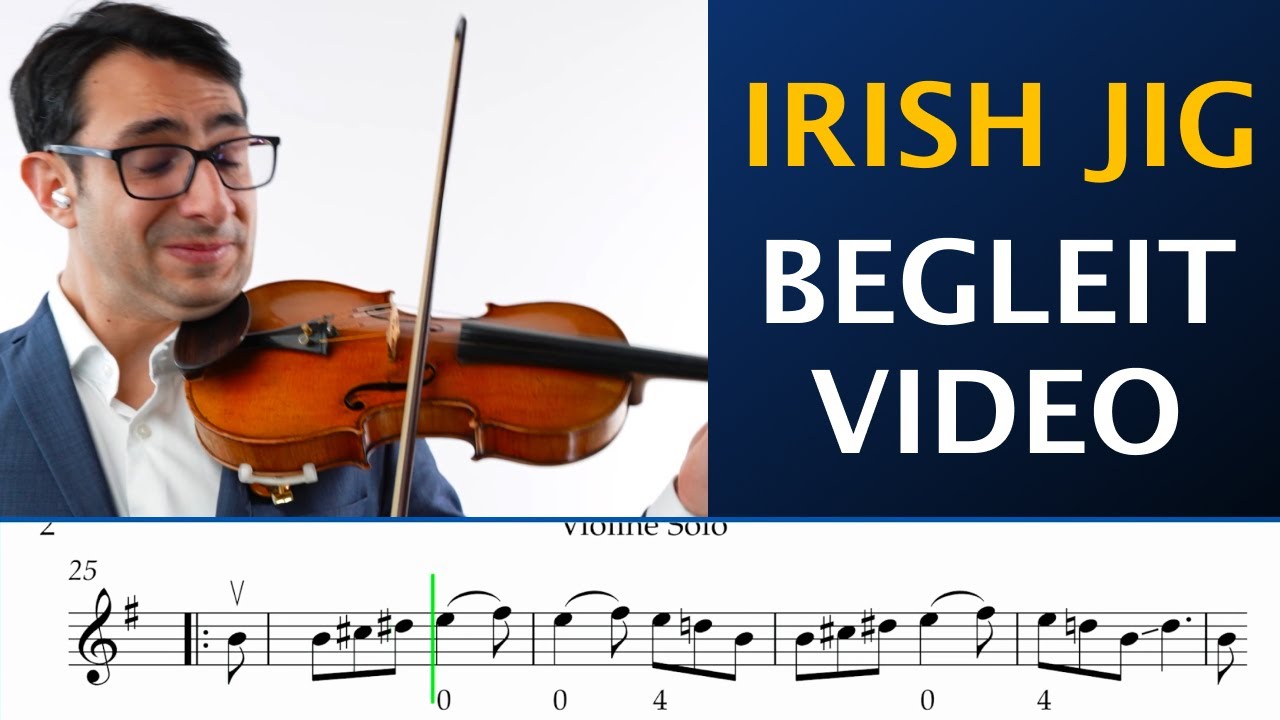 Irisches Lied für die Geige [Begleitung mit Noten - Playalong] - YouTube
