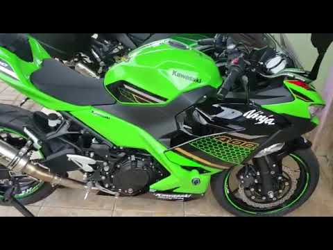 Ninja 400 com escapamento esportivo SC Project - YouTube