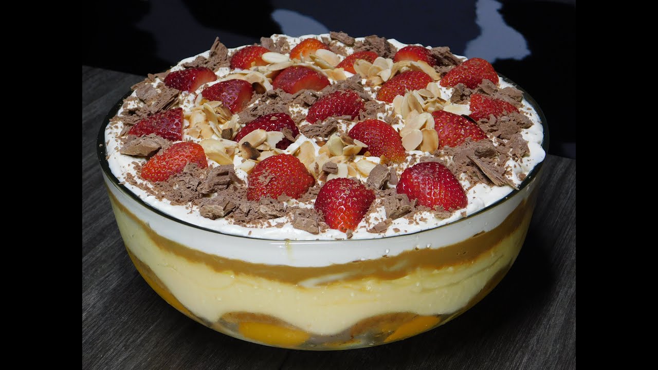1980s Custard and Cream Trifle Recipe - Aussie girl can cook - YouTube