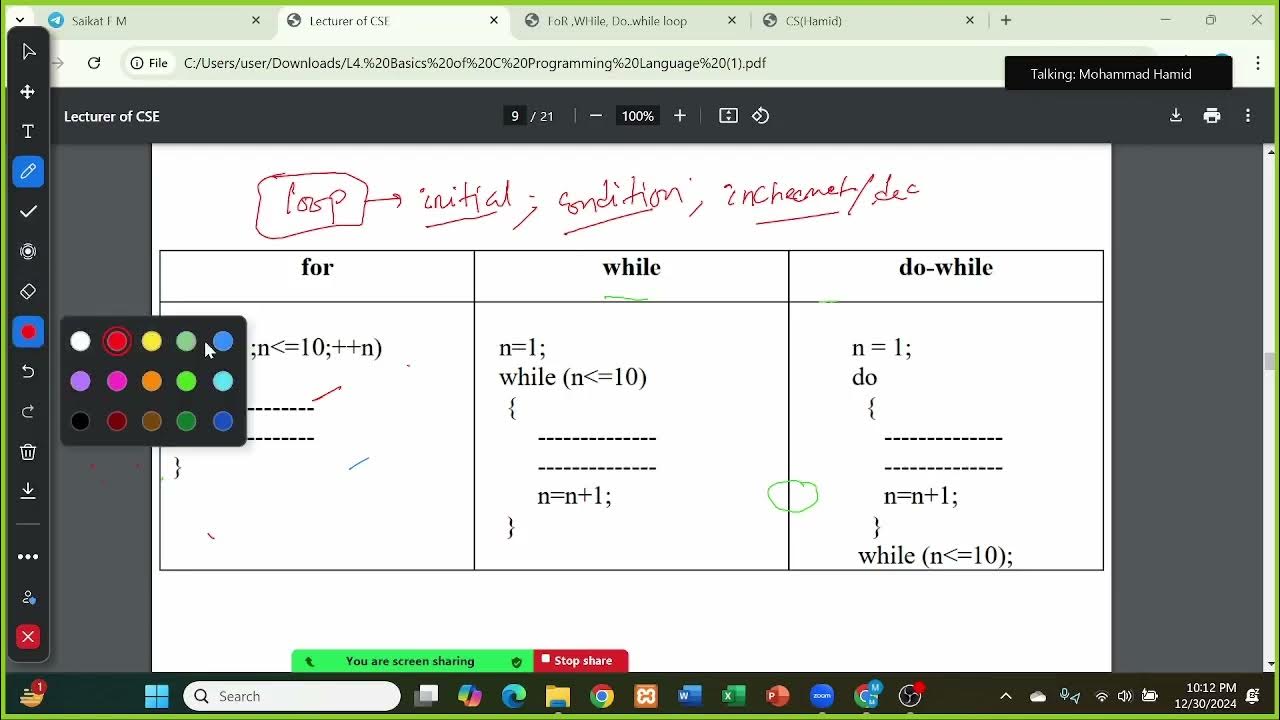 For, While & Do While Loop || C PROGRAMMING (বাংলায়) || part 4 - YouTube