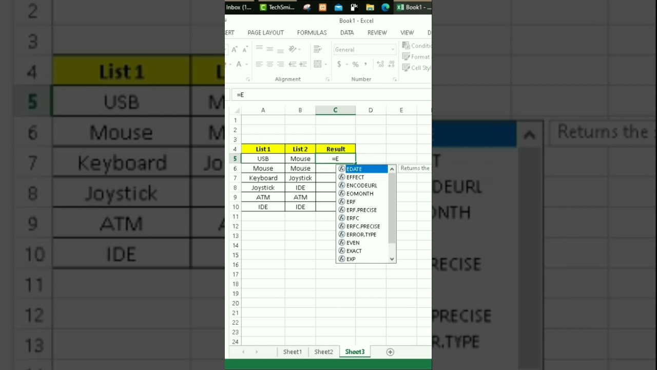 How To Match Two Column In Excel shorts youtubeshorts YouTube How To Match Two Column In Excel shorts youtubeshorts YouTube