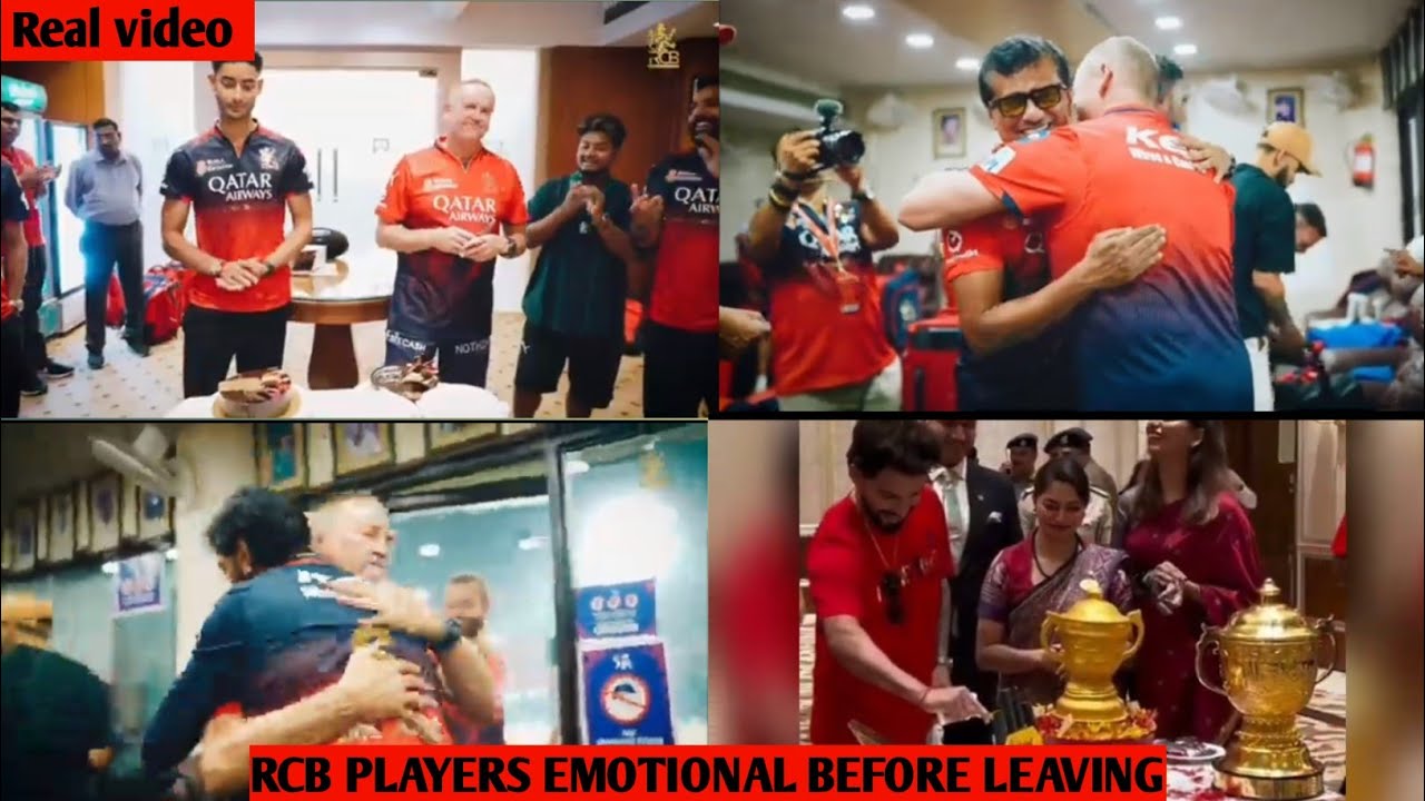 RCB Players Emotional Dressing Video|All Players for Leaving Their ...