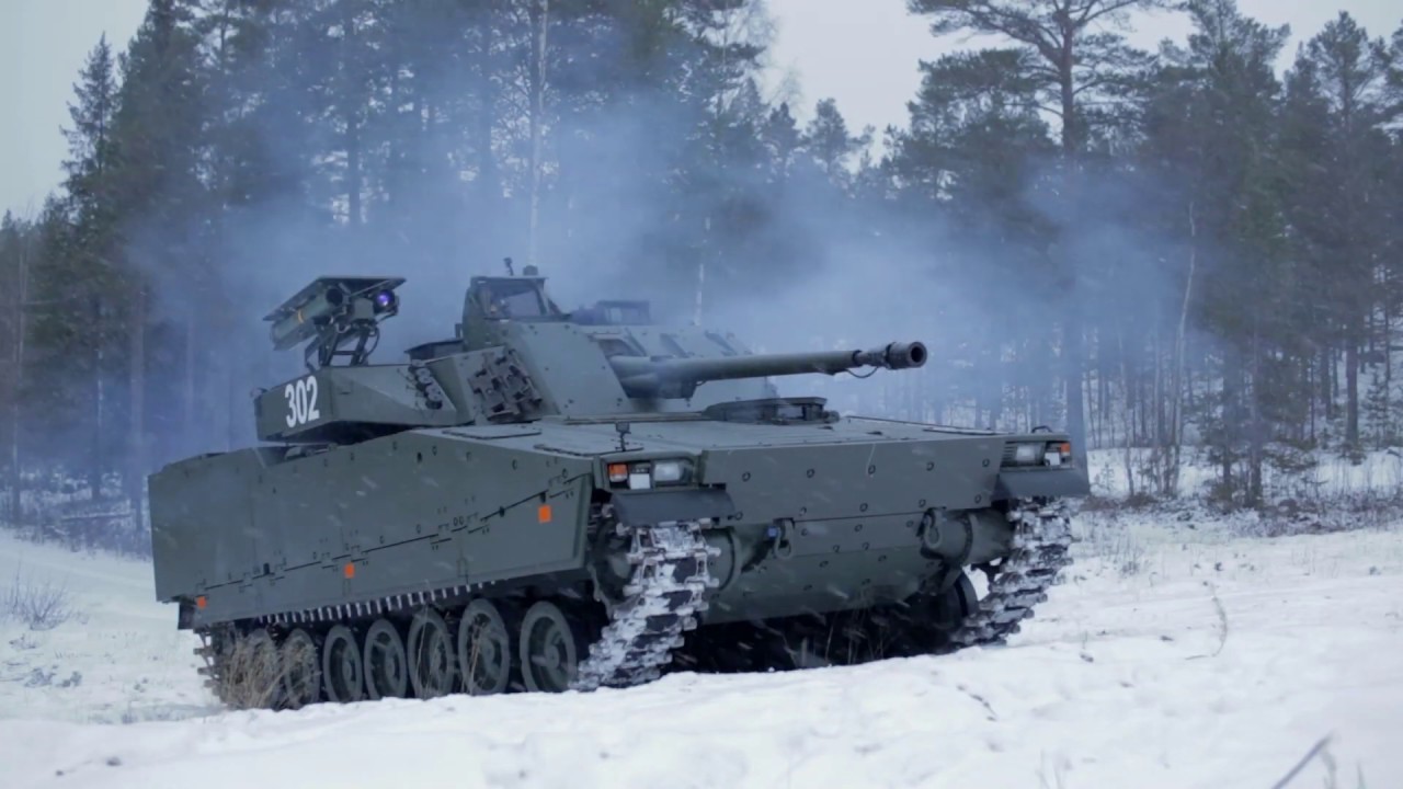 CV90 SPIKE LR ATGM - YouTube