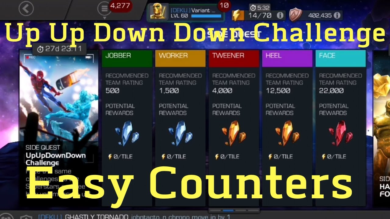 Up Up Down Down Challenge | Easy Counters | MCOC - YouTube