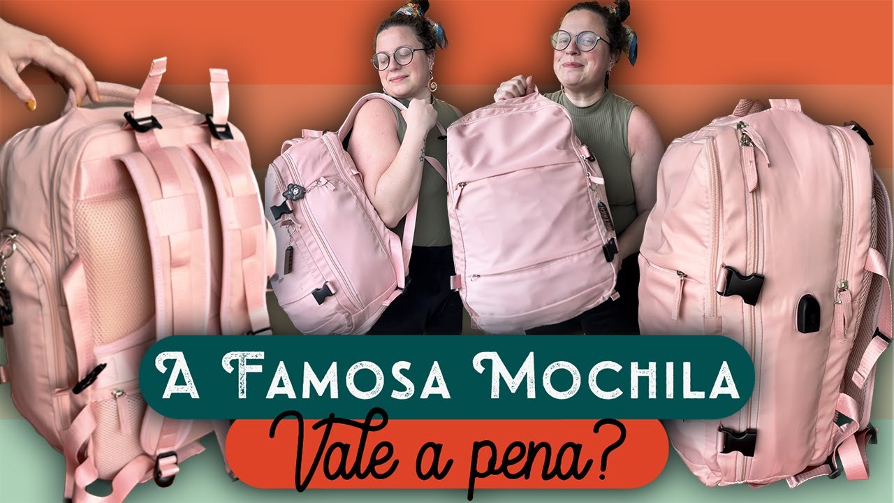 REVIEW COMPLETO DA MOCHILA VIRAL DA AMAZON E TIKTOK | Tô de Folga - YouTube