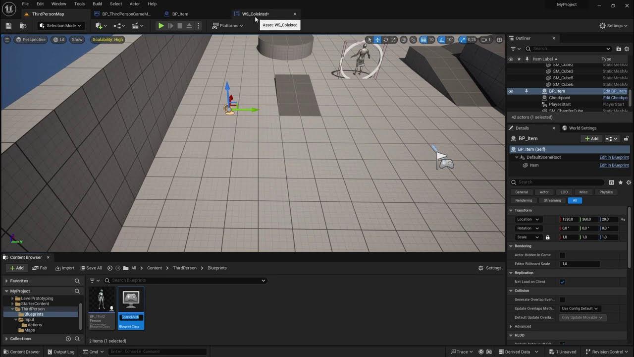 Unreal Engine 5 Tételgyűjtés { Collecting Items } - YouTube