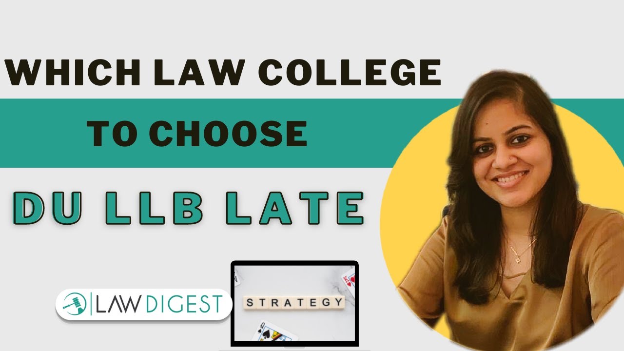 DU LLB Exam Late | How to choose a law college - YouTube