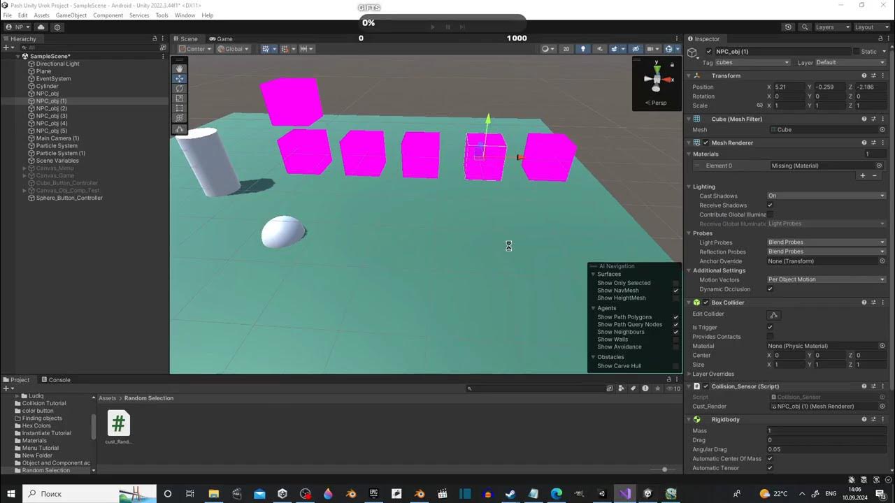 Unity 3d Tutorial C# - How to call a random array element, all or specific elements - YouTube