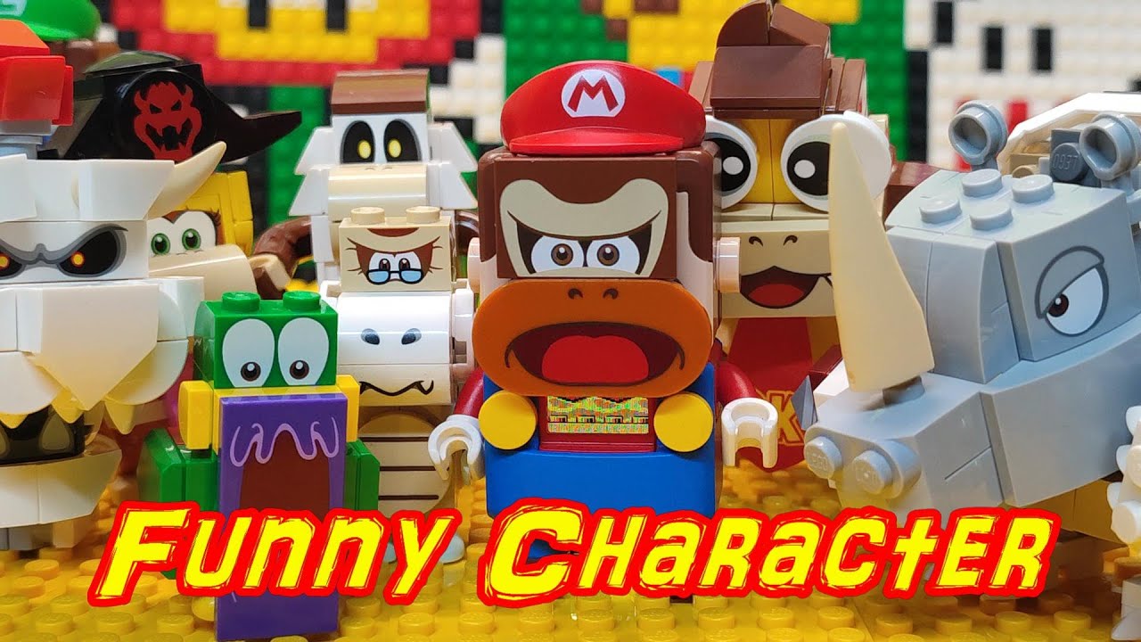LEGO Mario new funny Character Donkey Kong MOC - YouTube