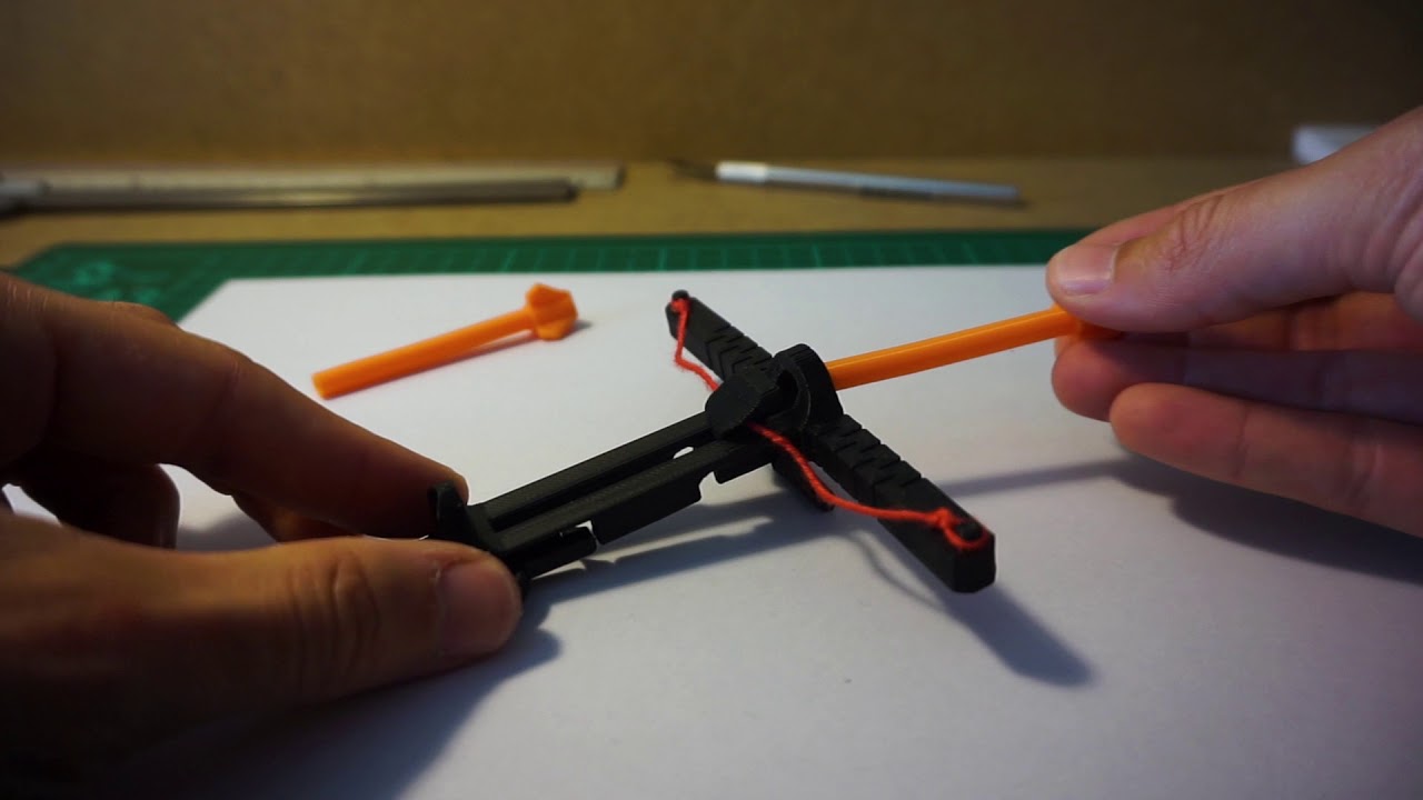 Mini crossbow 3D printer - YouTube