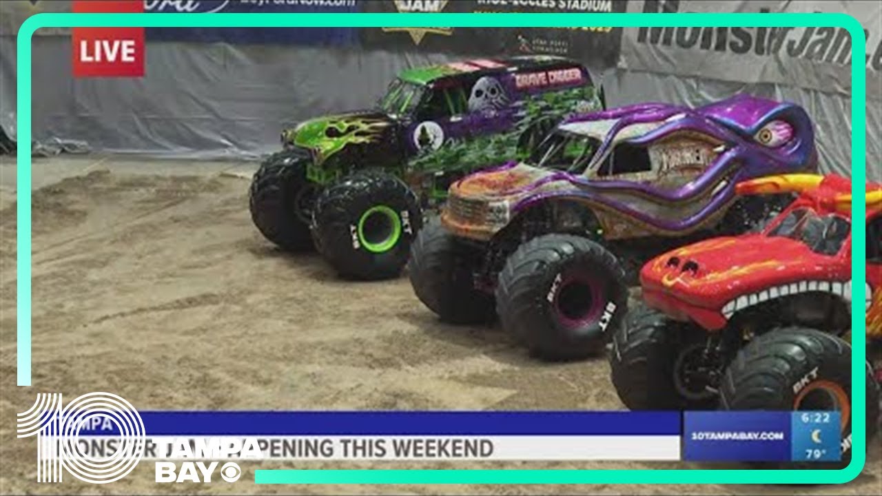 Monster Jam happening this weekend at Amalie Arena - YouTube